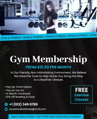 Membership Flyer Templates - Free to Customize & Download