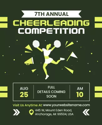 Cheerleading Flyer Templates - Free & Easy to Customize