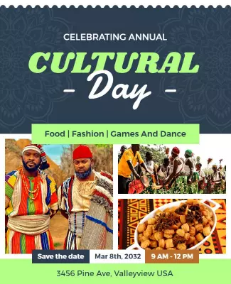 Online Cultural Flyer Templates for Festivals & Heritage Events