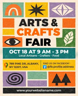 Craft Fair Flyer Templates | Easy to Customize & Print