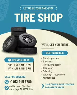 Free Tire Flyer Templates for Wheel Alignments & Tire Sales