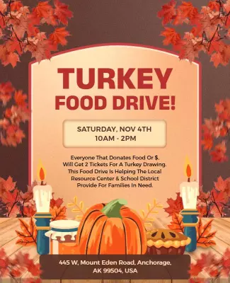 Food Drive Flyer Templates | Edit, Download & Print Easily