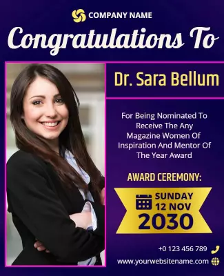 Edit Congratulations Flyer Templates | DesignWiz