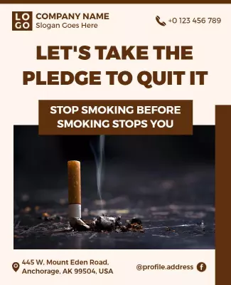 No Smoking Poster Templates - Get Free Posters For Anti Smoking