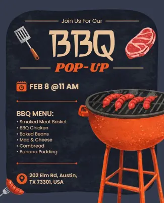 BBQ Poster Templates for Cookouts, Fundraisers, and Grill Nights