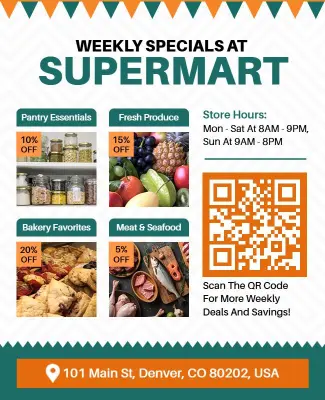 Supermarket Flyer Templates - Free, Editable & Ready to Print