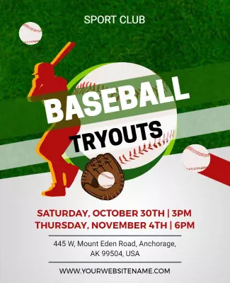 Tryout Flyer Templates for Sports Teams and Programs