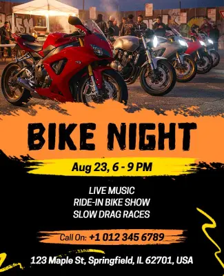 Printable Bike Night Flyer Templates for Socials & Meets
