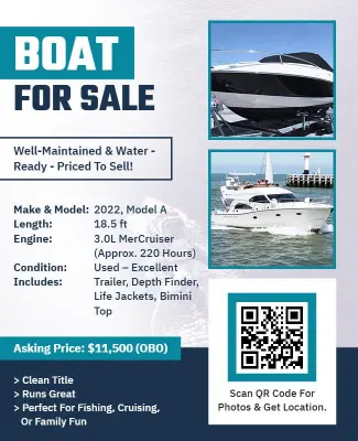 Free Boat Flyer Templates for Sales, Rentals & Services
