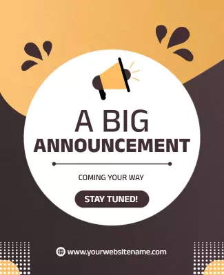 Announcement Poster Templates - Create Announcement Poster Free
