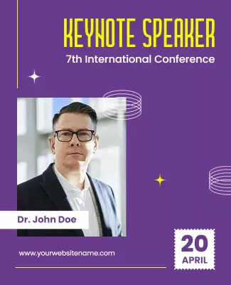 Speaker Poster Templates | Free to Customize & Download Online