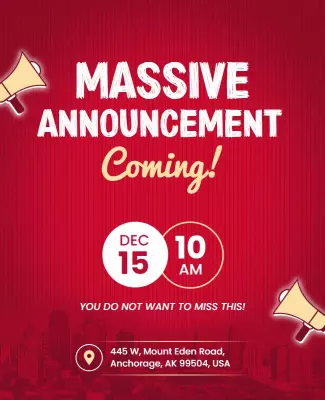 Announcement Poster Templates - Create Announcement Poster Free