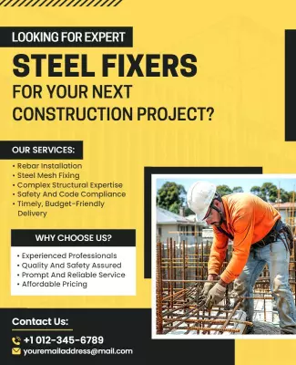 Construction Poster Templates | Ready to Customize & Print