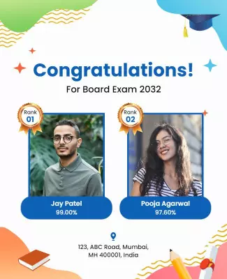 Congratulations Poster Templates - Free to Edit & Download