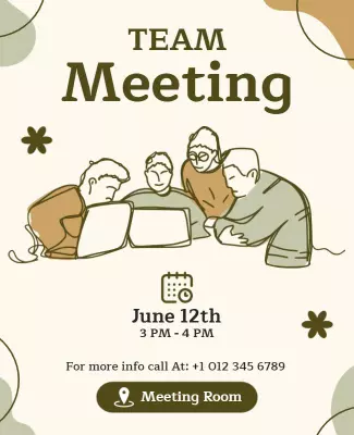 Professional Meeting Flyer Templates for Business & Events