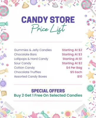 Editable Price List Flyer Templates for Salons & Services