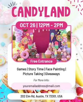 Free Candy Flyer Templates for Donations, Sales & Events