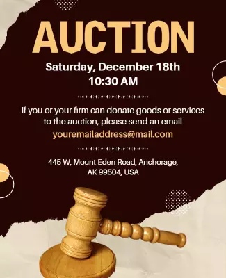 Printable Auction Flyer Templates for Events & Fundraisers