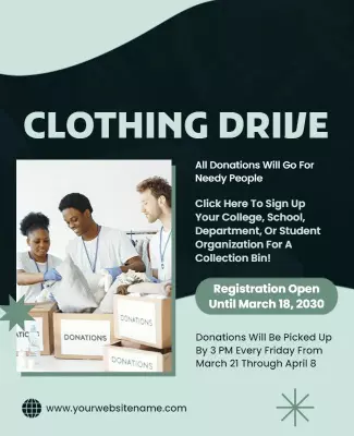 Clothing Drive Flyer Templates | Ready to Customize & Print
