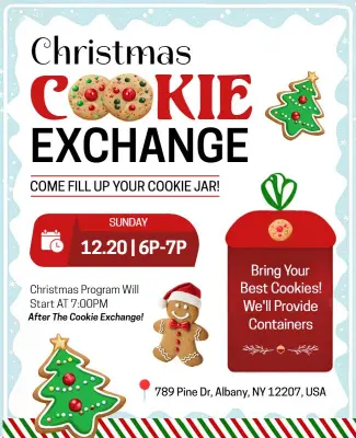 Customizable Cookie Exchange Flyer Templates for Parties & Swaps