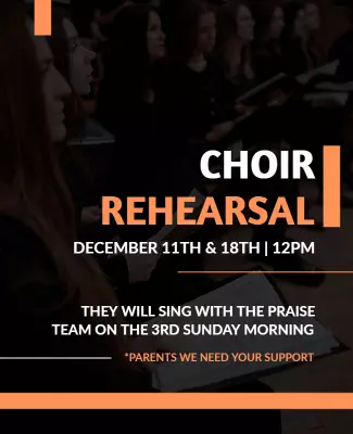 Free Choir Flyer Templates for Church Rehearsals & Auditions