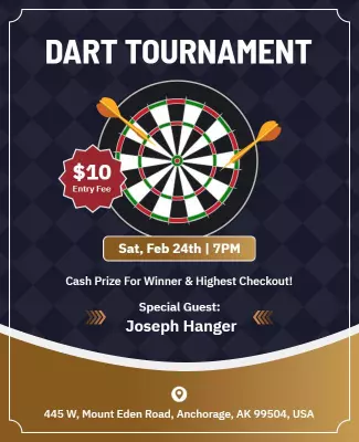 Dart Poster Templates — Tournament & League Events