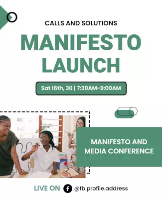 Manifesto Poster Templates - Editable for Campaigns