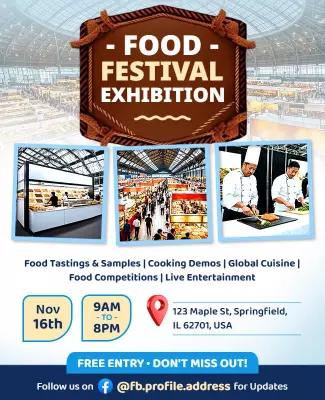 Food Festival Poster Templates - Free Editable & Printable