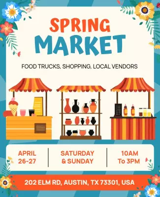 Spring Poster Templates - Free, Editable & Print-Ready