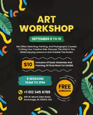 Workshop Poster Templates - Instant Download & Easy Customization