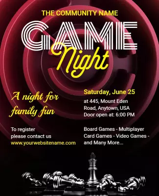 Game Night Flyer Templates - Free, Editable, & Ready to Print