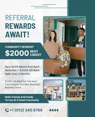 Resident Referral Flyer Templates - Edit, Download & Share