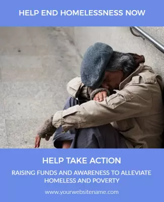 Homelessness Poster Templates | Free, Editable & Print-Ready