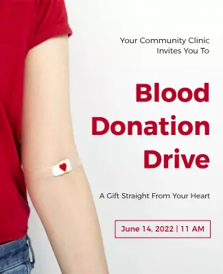 Blood Donation Poster Templates | Free to Edit, Download & Print