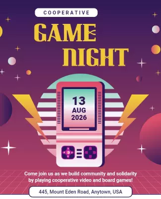 Game Night Flyer Templates - Free, Editable, & Ready to Print