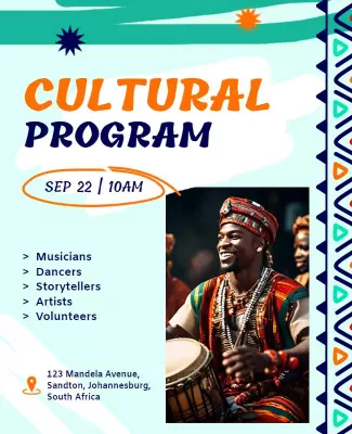 Online Cultural Flyer Templates for Festivals & Heritage Events