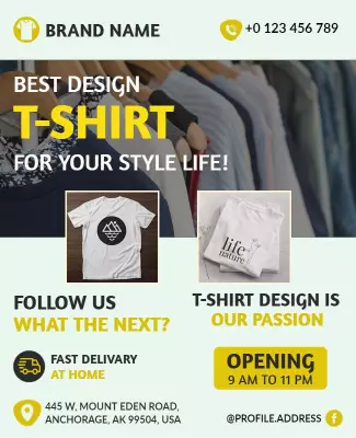 Customizable T-Shirt Sale Flyer Templates for Designs & Events
