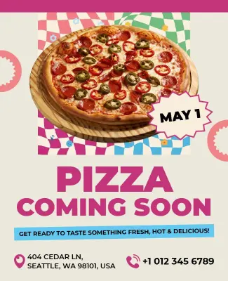 Pizza Poster Templates - Free to Edit for Pizza Shops