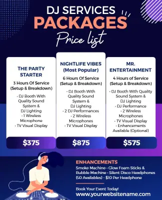 Price List Flyer Templates - Free, Editable & Printable Designs