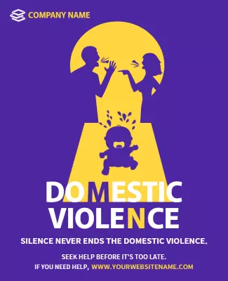 Printable Domestic Violence Flyer Templates for Support & Events