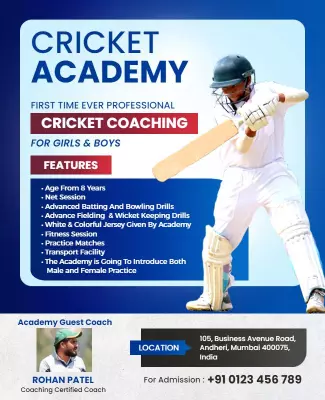 Cricket Poster Templates | Editable, Printable & Trending Designs