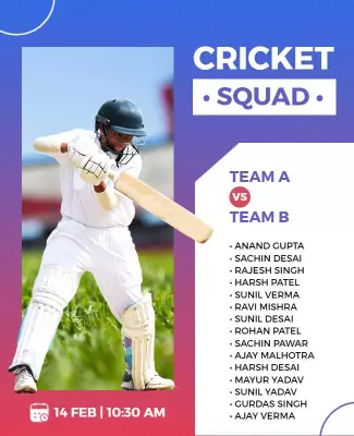 Cricket Poster Templates | Editable, Printable & Trending Designs