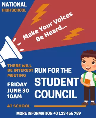 Student Council Poster Templates - Free to Edit, Download & Print