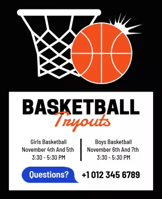 Basketball Poster Templates | Free to Customize & Easily Download