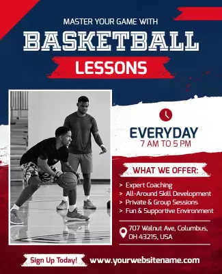 Basketball Poster Templates | Free to Customize & Easily Download