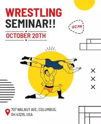Wrestling Poster Templates | Free for Edit & Download