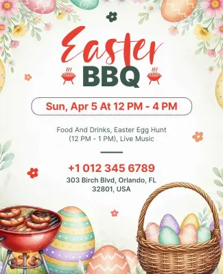 Easter Poster Templates | Ready to Customize & Print