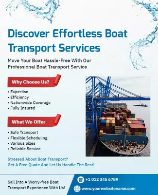 Free Boat Flyer Templates for Sales, Rentals & Services