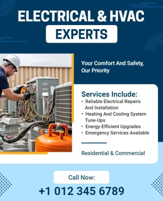 HVAC Flyer Templates – Free, Editable & Print-Ready
