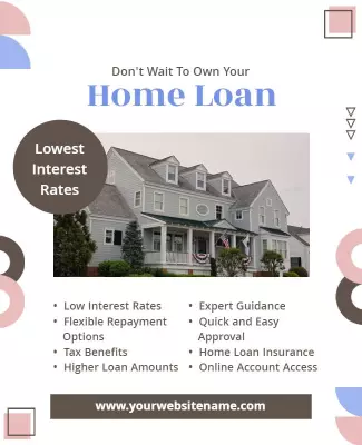 Loan Poster Templates - Editable for Finance and Lending Ads